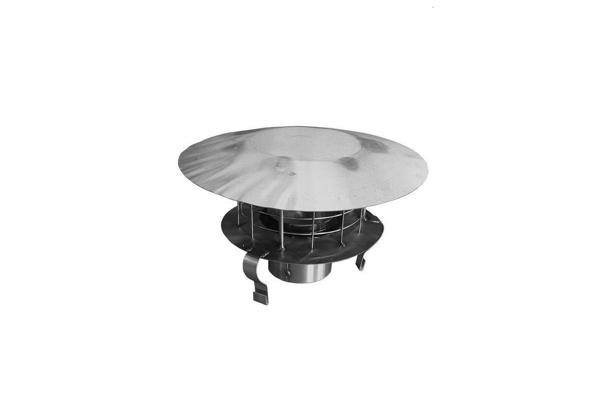 Flexi Pot Hanger Cowl 150mm c/w Bird Cage + Strangle Band | The Stove Yard